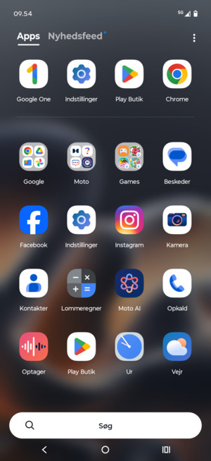 Opsætte roaming – Motorola Edge 70 Pro+ - Android 16 Guide