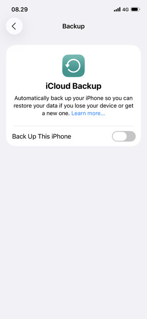 Back up phone – Apple iPhone 17 - iOS 26 Guide