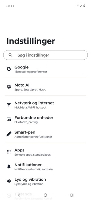 Opsætte roaming – Motorola Edge 70 Pro+ - Android 16 Guide