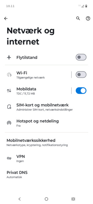 Opsætte roaming – Motorola Edge 70 Pro+ - Android 16 Guide