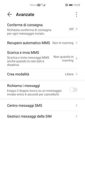 Configurare gli SMS – Huawei Mate 40 Pro - Android 10 Guide