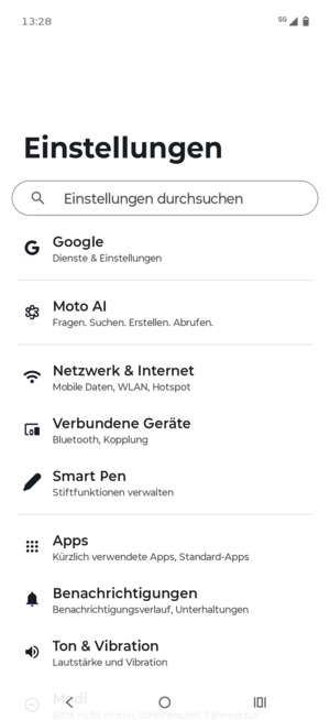 Einrichten von MMS – Motorola Edge 70 Pro+ - Android 16 Guide